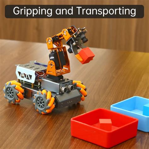Hiwonder Masterpi Vision Ai Robot Open Source Robot Car Robot Arm With