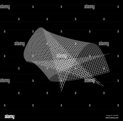 Illustration Of A 3d Plot Showing The Surface Generated By A Complex Mathematical Function Stock