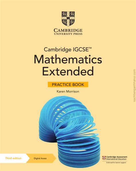 Sách Cambridge Igcse Mathematics 3rd Edition 2023 Extended Practice Book Sách Giấy Gáy