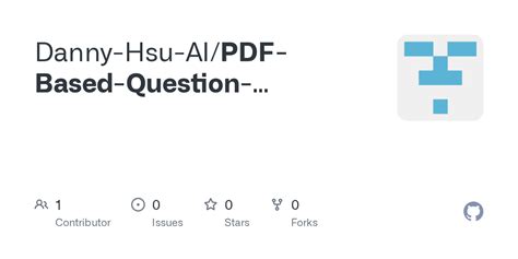 Github Danny Hsu Ai Pdf Based Question Answering System
