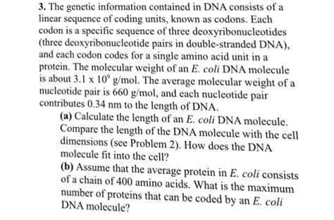 solved the genetic information contained in dna consists of