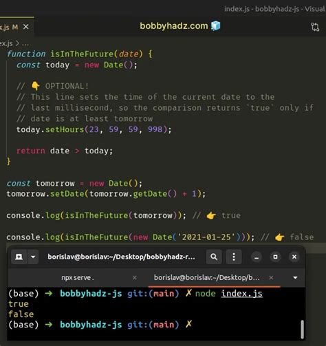 Check If Date Is Before Or After Another Date In Javascript Bobbyhadz