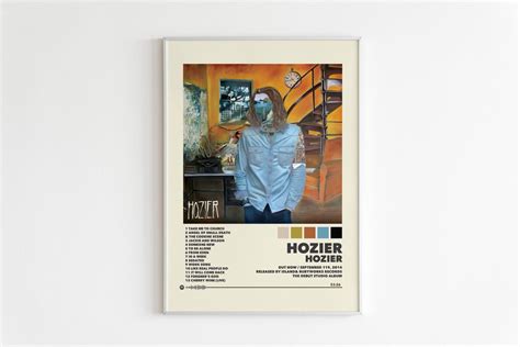 Hozier Posters Hozier Poster Tracklist Album Cover Poster Print