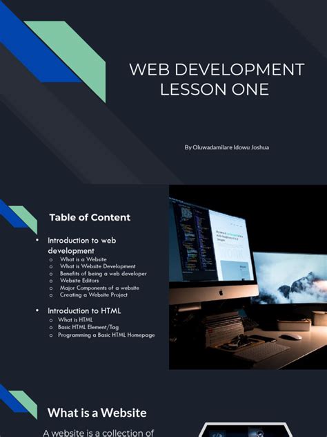 web development lesson 1 pdf websites world wide web