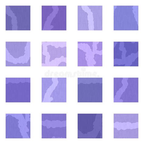 Trend Color Palette Peri Purple Grid Seamless Pattern Modern Mosaic
