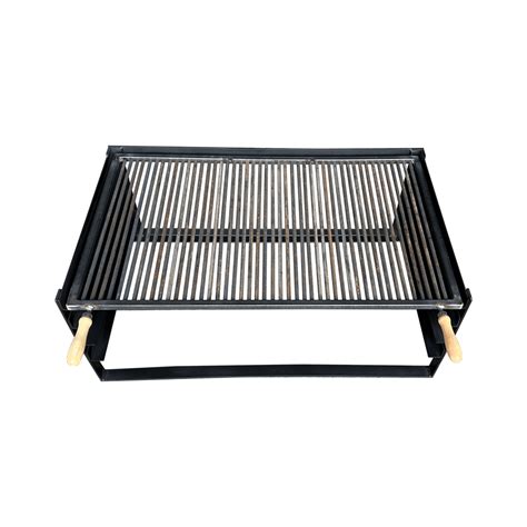 Gratar Din Otel X Cm Cu Suport Reglabil Pe Inaltime Pe Nivele Pentru Gratar De Caramida