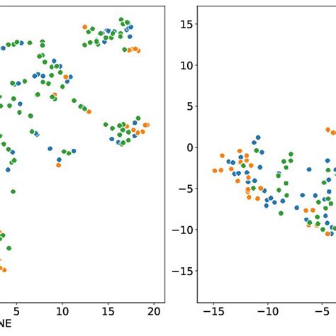 t sne visualization of bluebert and radbert cl algorithm 3 for