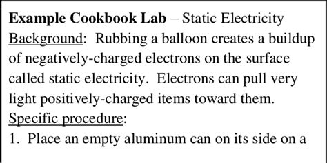 Cookbook Lab To Inquiry Lab [35] Download Scientific Diagram