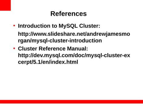 Mysql User Camp Mysql Cluster Pdf