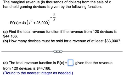 Solved Hello Please Find A The Total Revenue Function Is Chegg Com