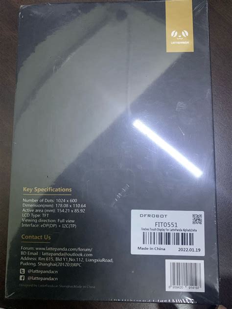 DFRobot FIT0551 LCD Colour Display Touch Screen 7in 1024 X 600pixels Computers Tech Parts