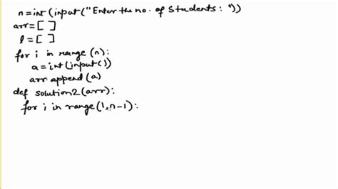 Write A Python Program To Store First Year Percentage Of Students In Array Write Function For
