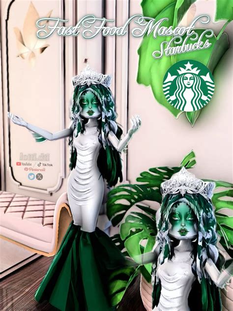 Dress To Impress Fast Food Mascot Starbucks 𐬺 Dress To Impress