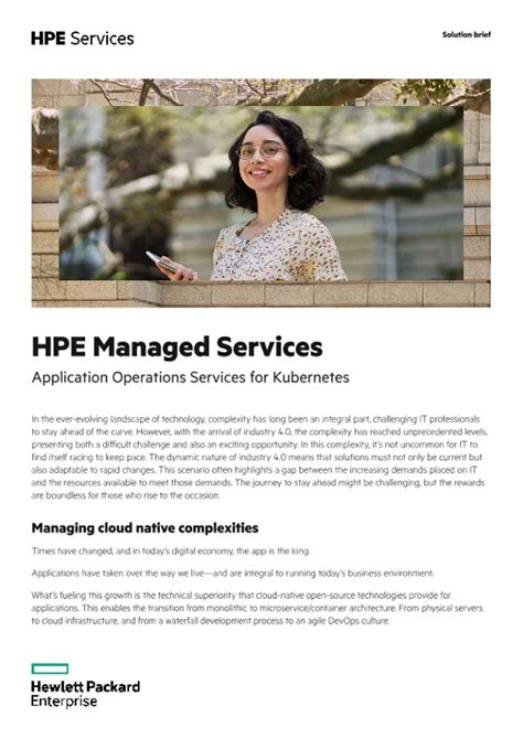 Hpe Managed Services Application Operations Services For Kubernetes
