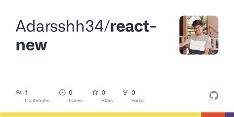 GitHub Adarsshh34 React New