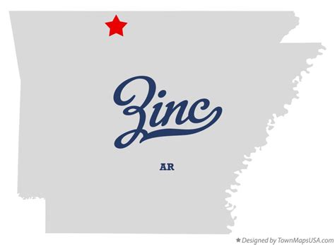 Map Of Zinc Ar Arkansas