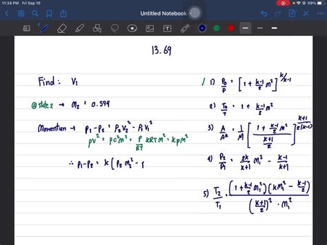Solved A Normal Shock Occurs When A Pitot Static Tube Is Inserted Into A Supersonic Wind Tunnel
