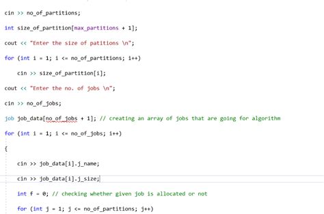 Solved Write A C Program That Will Implement First Fit