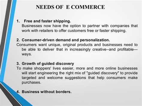E Commerce Basics