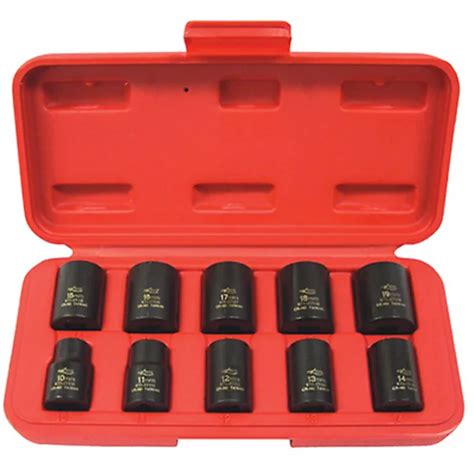 K Tool Impact Metric Socket Set 38dr 10pc Heavy Duty Hand Tool