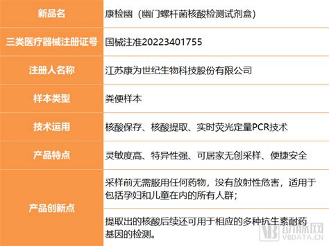 动脉严选新品鉴第1期康检幽我国幽门螺杆菌粪便核酸检测第一证 动脉网