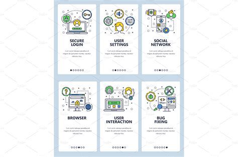 Vector Line Art Web And Mobile App Technology Illustrations ~ Creative Market