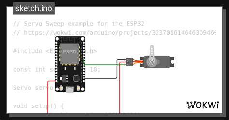 Servo Motor Esp32 Wokwi Esp32 Stm32 Arduino Simulator