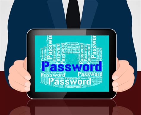 Password Lock Means Log Ins And Access Stock Illustration Illustration Of Restricted Security