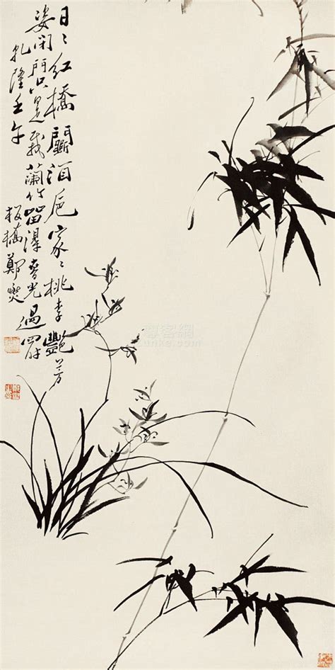 郑板桥 国画竹子