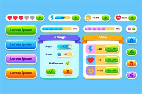 Pin By Inna Kovalchyk On Ui Asset Store Psd Game Interface Games