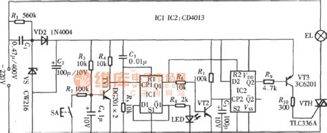 Cd4013 Feather Touch Time Delay Switch Circuit Motor Control Control Circuit Circuit