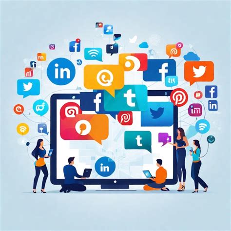 Premium Ai Image Digital Horizons Navigating The Social Media Landscape