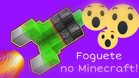 Foguete No Minecraft😧 Como Fazer Youtube
