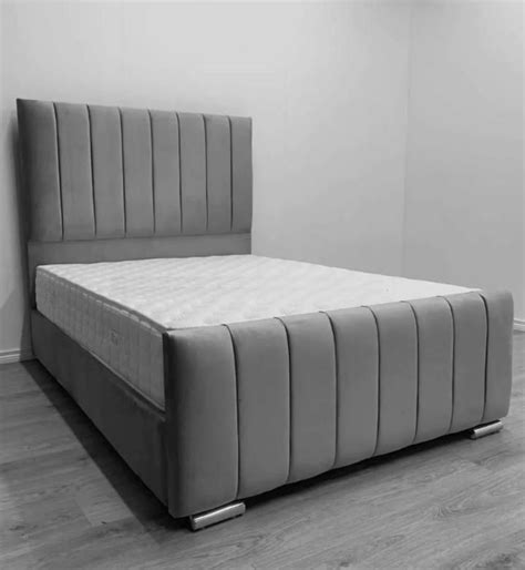 Sofia Upholstered Bed Frame With High Footboard Upholstered Bed Frame