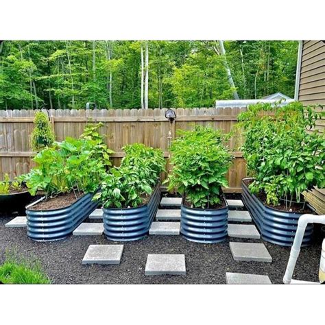 Vego Garden 17 In Tall 6 In 1 Modular Metal Raised Garden Bed Kit