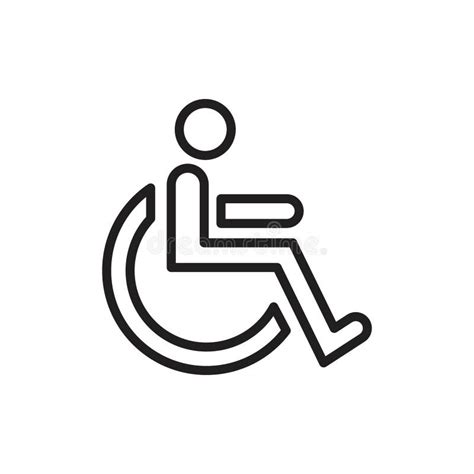 Disable Icon Simple Thin Outline Stock Vector Illustration Of Simple Graphic 341061640