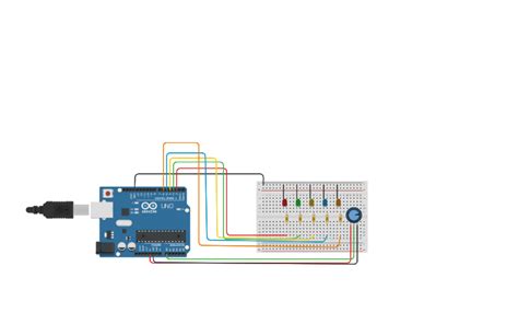 Circuit Design Vrควบคุมวงจรไฟกระพริบ Tinkercad