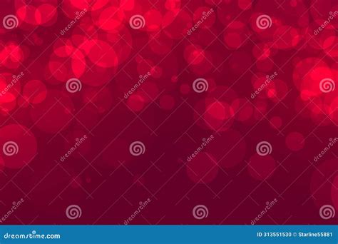 Red Bokeh Lights Effect Background Stock Vector Illustration Of
