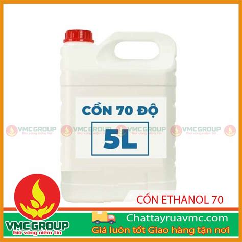 CỒn Ethanol Can 5 LÍt CỒn Y TẾ SÁt KhuẨn 70 ĐỘ ChẤt TẨy RỬa ViỆt MỸ