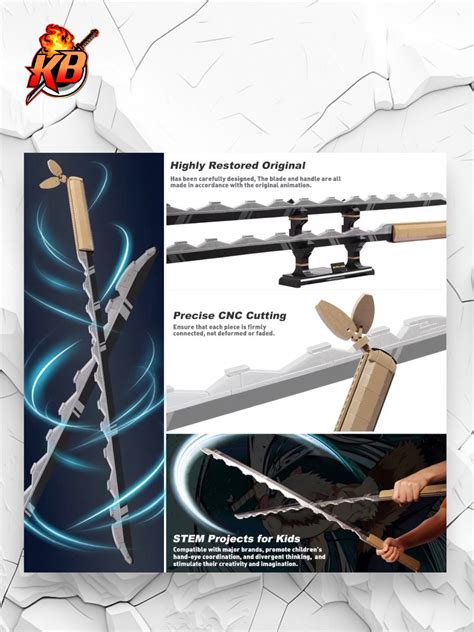 Inosuke Lego Sword Plastic Block Puzzle 838 Pcs Katanablaze