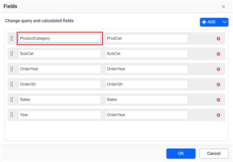 Create Dataset Fields Bold Reports Report Designer