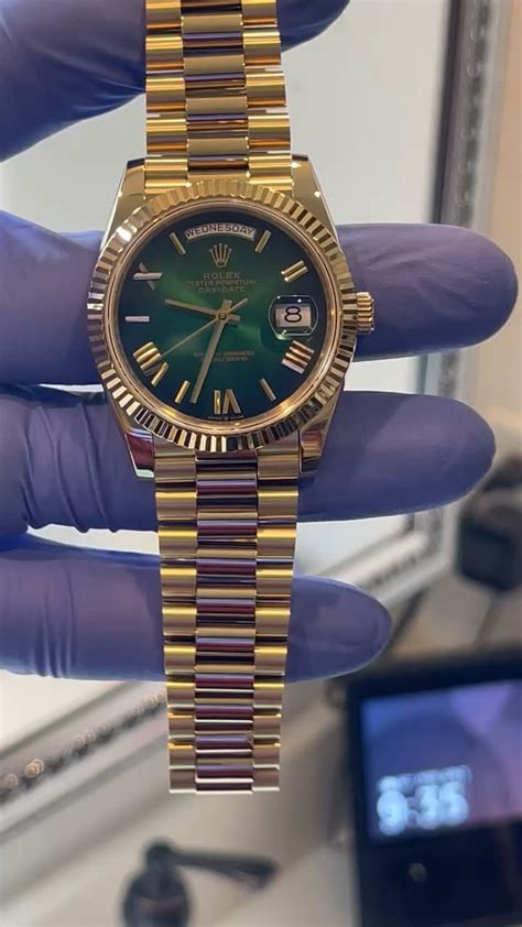 3️⃣available Gmf Dd Tungsten 186 G V5 Yellow Gold Green Ombré Dial💰💰⚜️