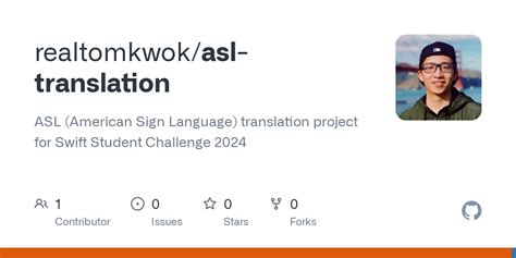 Github Realtomkwokasl Translation Asl American Sign Language