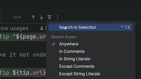Search In Selection Only Jetbrains Guide
