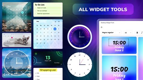 Thêm Tiện ích Màn Hình Cho Windows 10 Với Desktop Widget Tools Custom