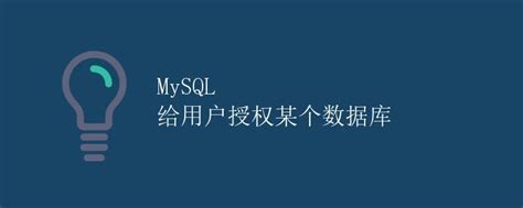 Mysql 给用户授权某个数据库极客笔记
