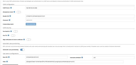 Openldap Configuration Doesnt Work For Me · Issue 4649 · Portainer