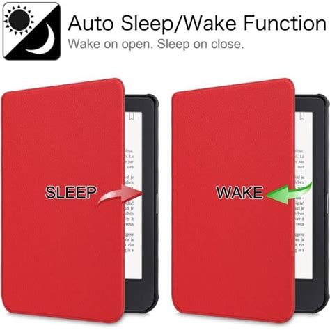 Étui Pour Kobo Clara Hd Housse De Protection Mince Léger Coque Fermeture Magnétique Fonction