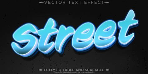 Free Vector Graffiti Editable Text Effect Editable Street And Urban
