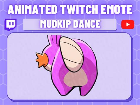 Animated Shiny Mudkip Dance Emote Kawaii Twitch Discord Stream Gaming Cute Anime
